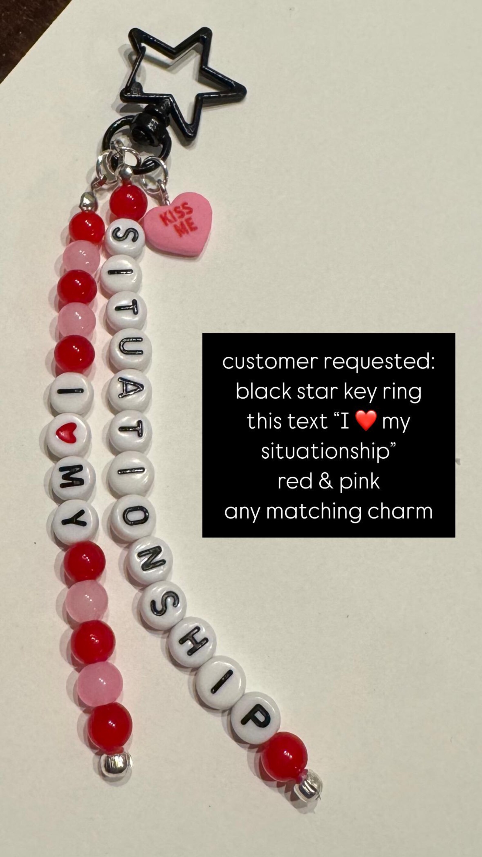 Personalized Beaded Keychain, Made to Order Keychain, Custom Beaded ...