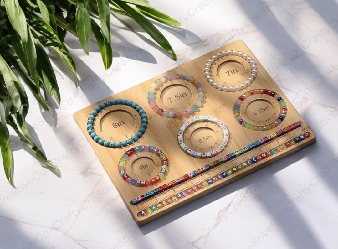 Bamboo Beading Board for Jewelry Bracelet Making, Bracelet Bead Board ...