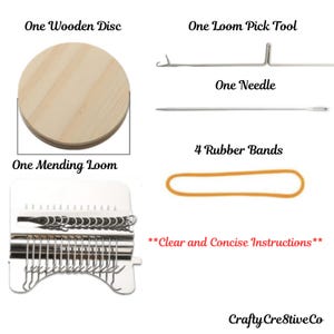 Darning Mini Loom Machine Knitting Tools Hand Tapestry Wood Loom ...
