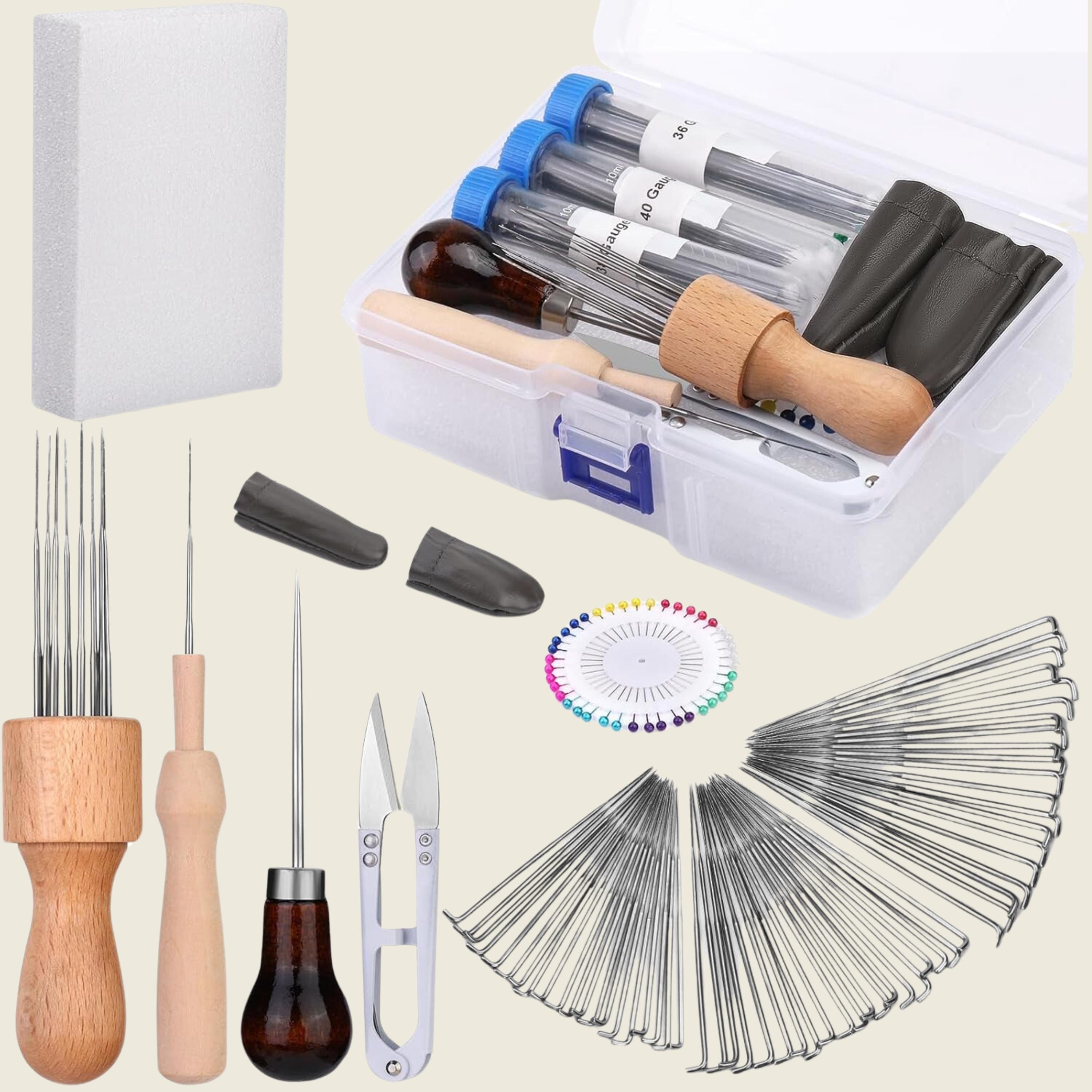 Felting Needle 70 Piece Set, Needle Felting Beginner Kit, Wool Felt Needles, Felting Needle ...
