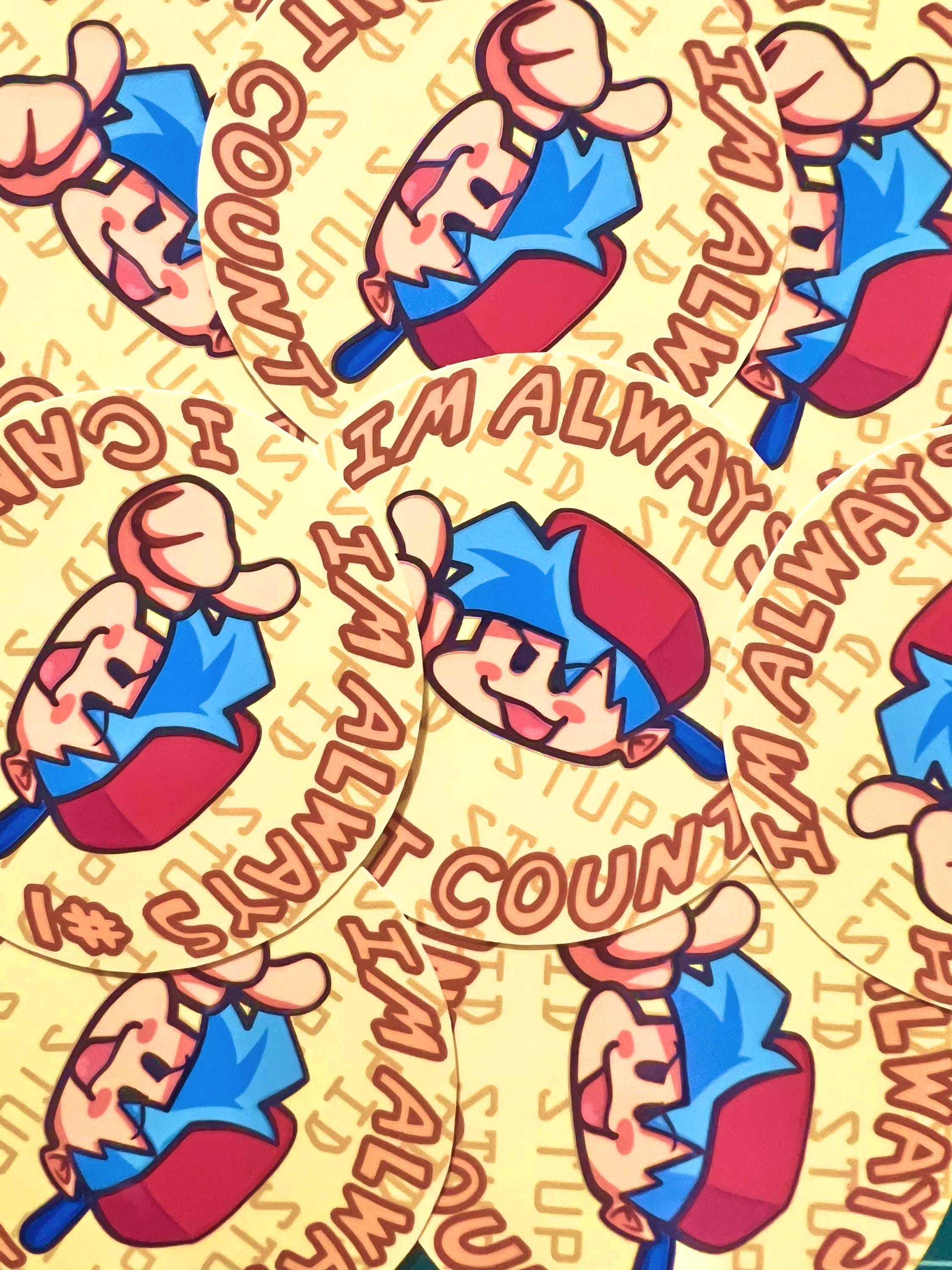 Friday Night Funkin' Boyfriend and Girlfriend Sticker | UNOFFICIAL - Etsy