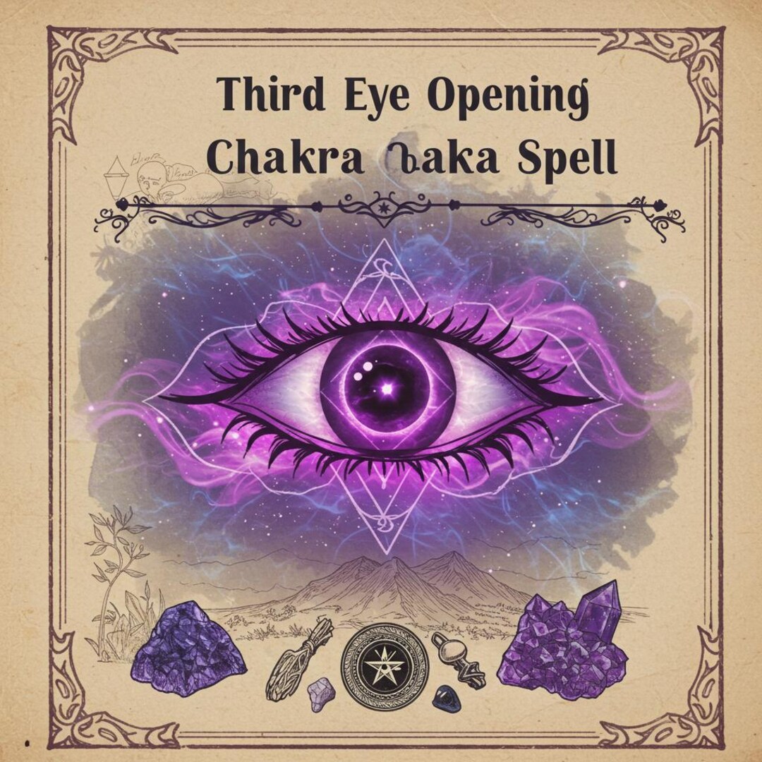 Third Eye Opening Chakra Spell | Enhance Inner Vision Dreams, Psychic ...
