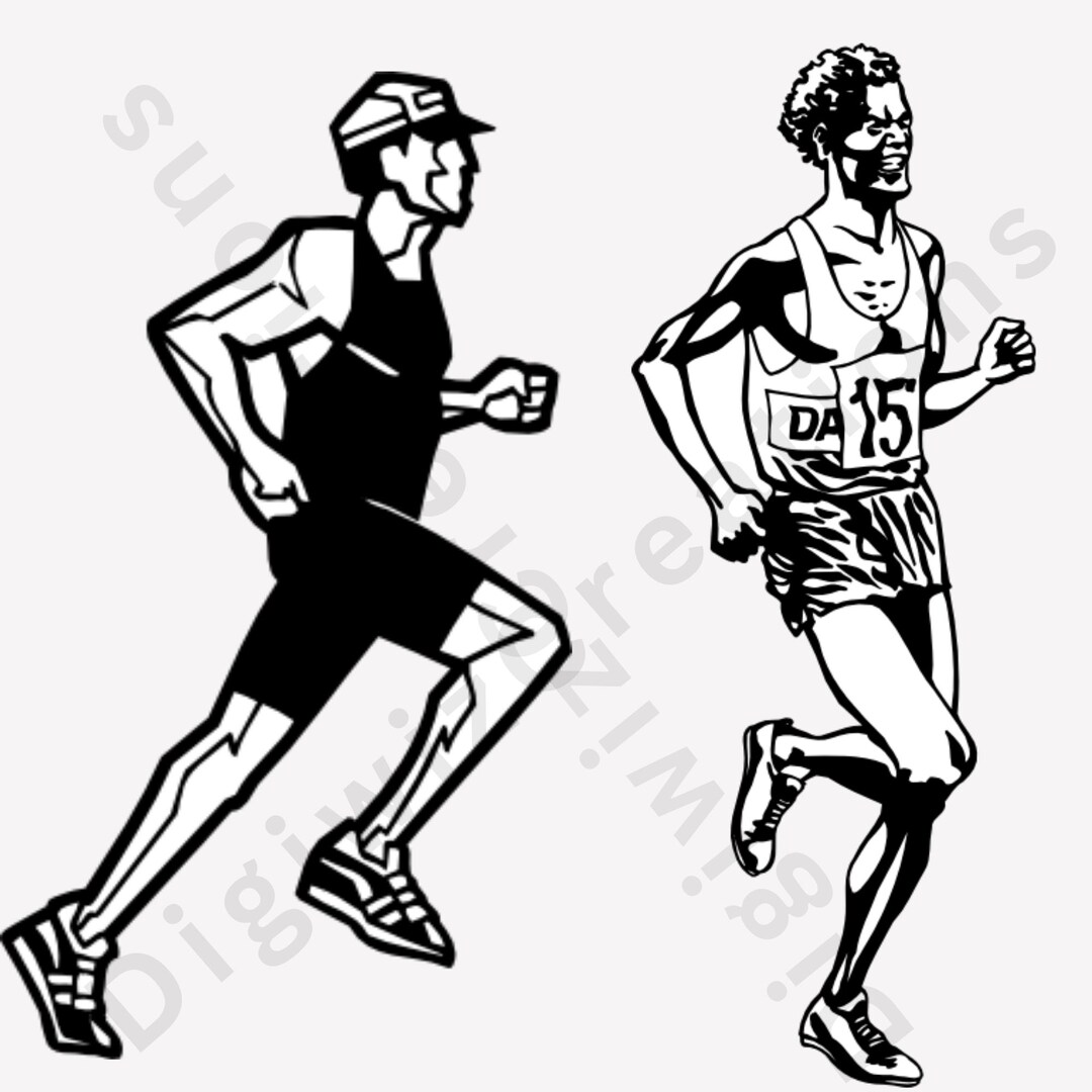 Runner Svg and Png Running Svg Marathon Svg Jogger Svg Fitness Svg ...
