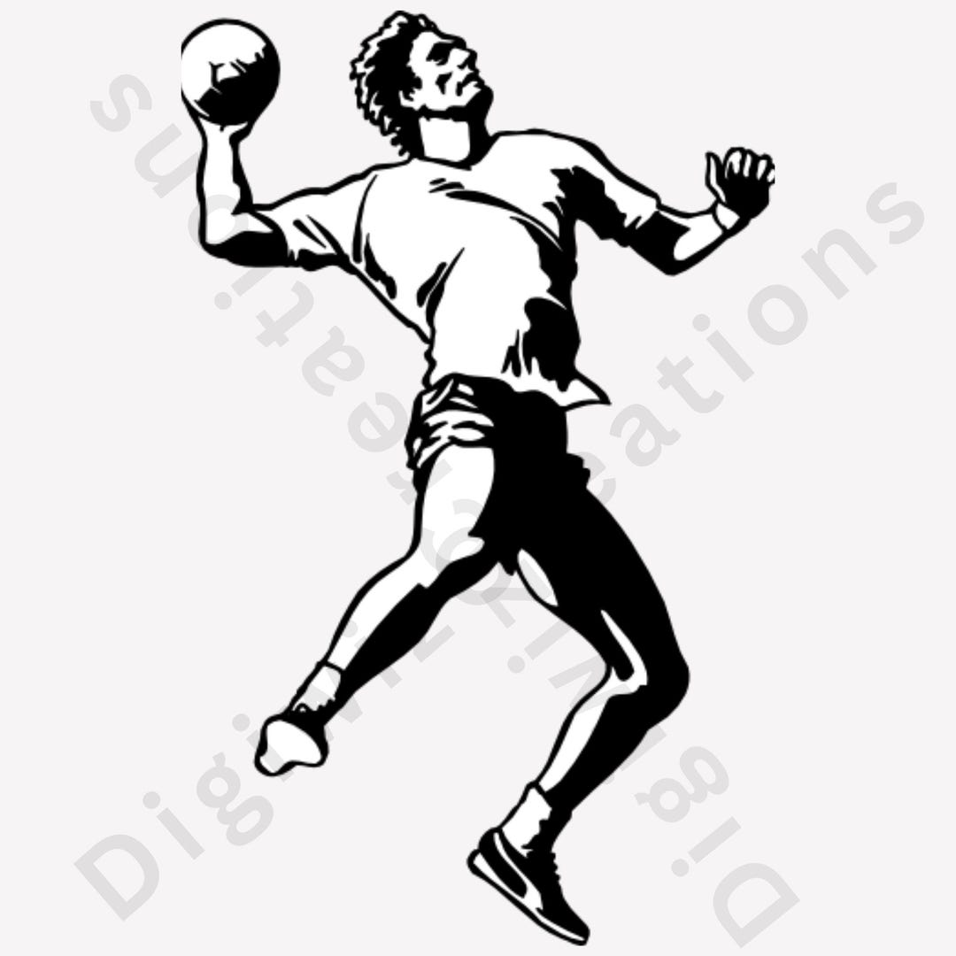Volleyball Player SVG and PNG File for Cricut, Digital Volleyball ...