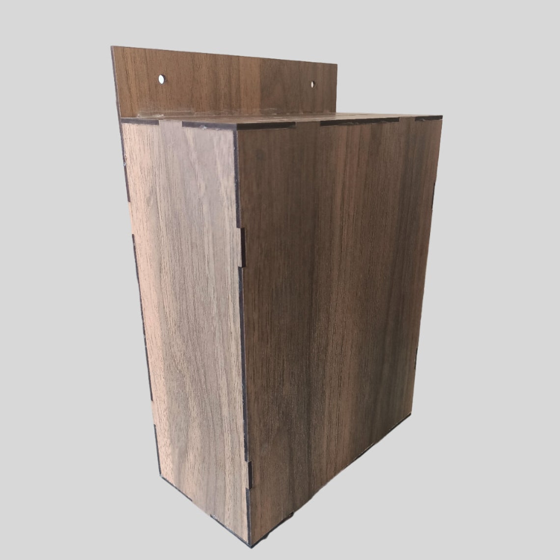 Handcrafted Wooden Mail Box,wooden Letter Holder, Entryway Mail Storage ...