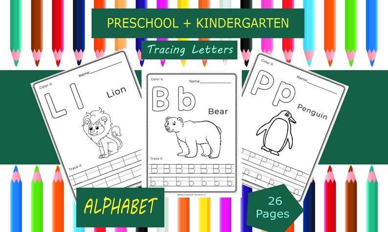 26 Printable Alphabet I Know My Letters Worksheets. Preschool ...