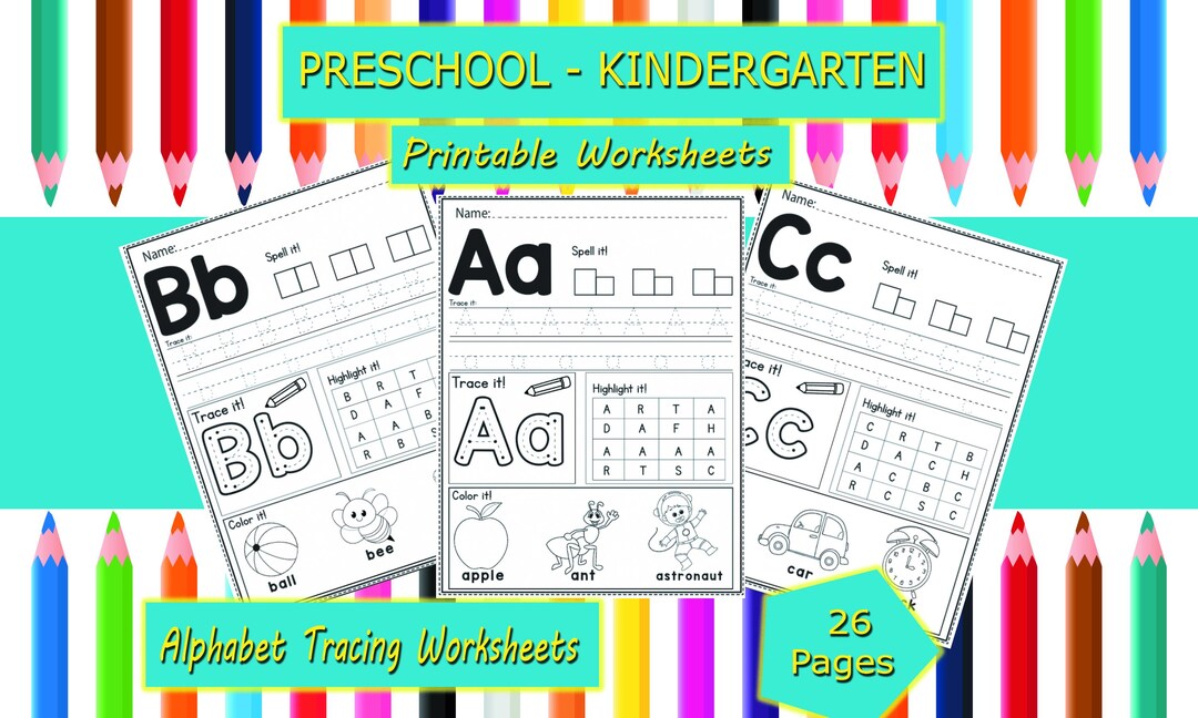 26 Printable Alphabet I Know My Letters Worksheets. Preschool ...