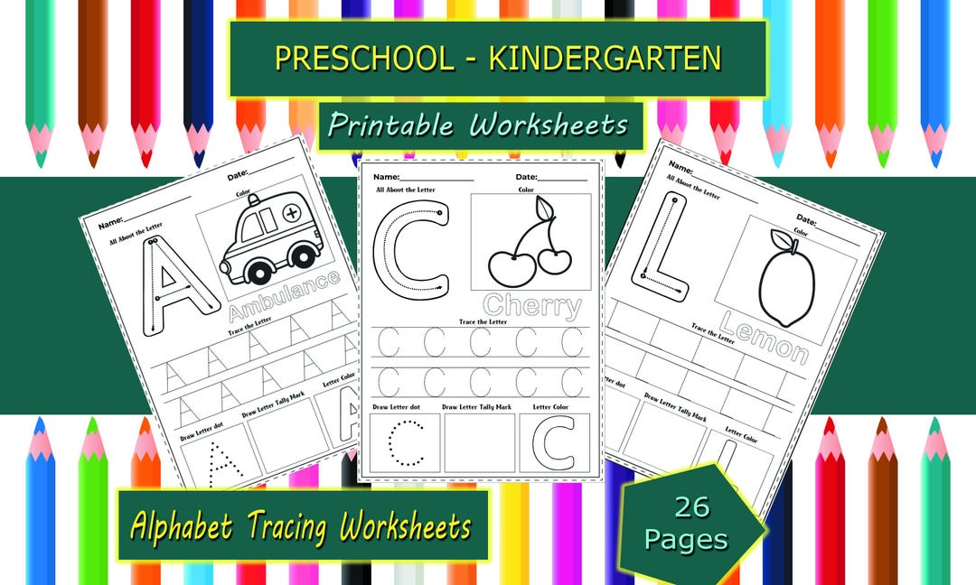 26 Printable Alphabet I Know My Letters Worksheets. Preschool ...