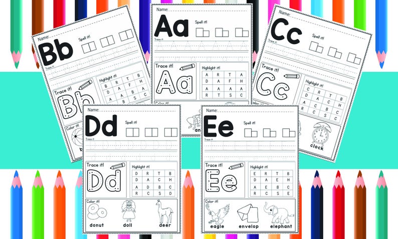 26 Printable Alphabet I Know My Letters Worksheets. Preschool ...