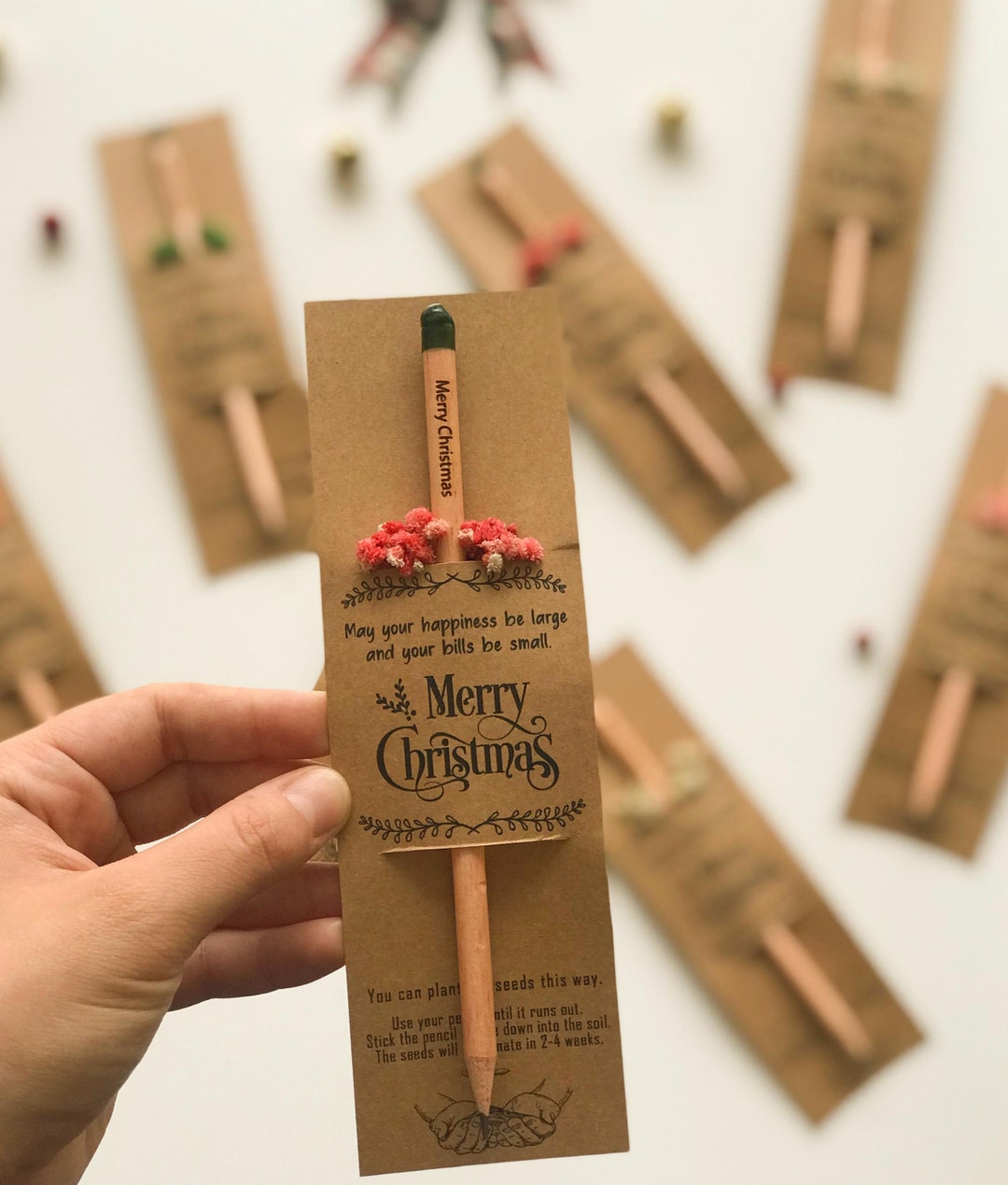 Personalized Seed Pencil for Christmas Gifts, Christmas Pencil Gifts ...