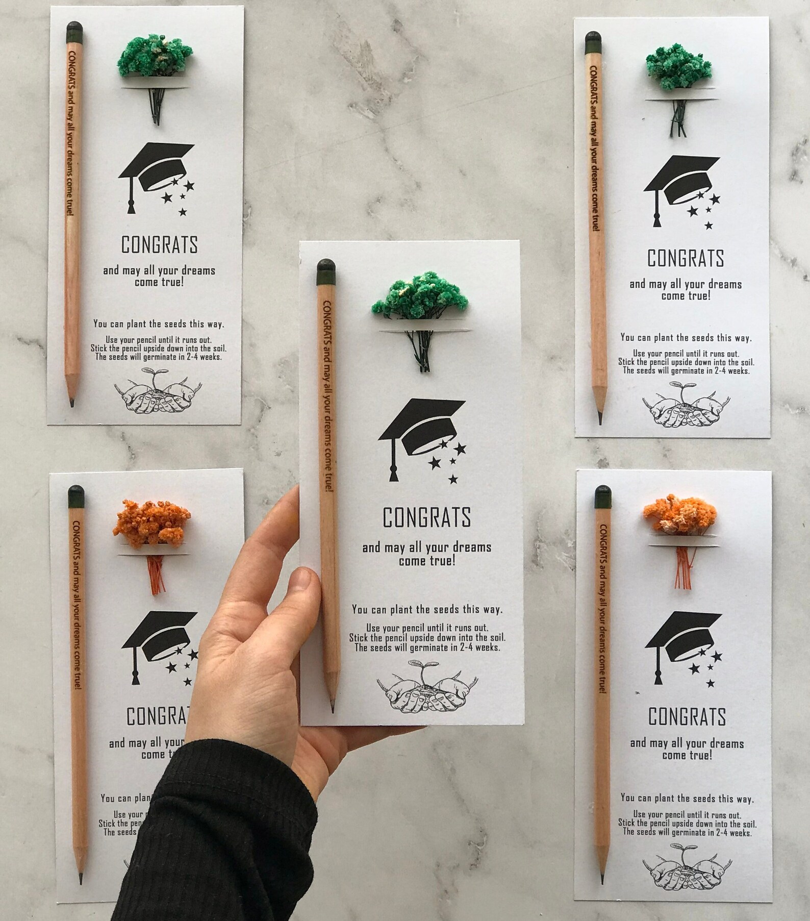 Graduation Memorial Pencil Favors, Graduation Celebration Gifts, Custom ...