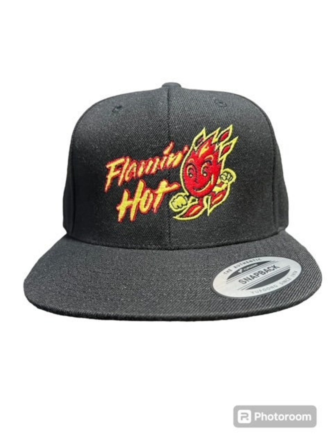 FLAMING HOT Embroidered "snapback" Hat - Etsy