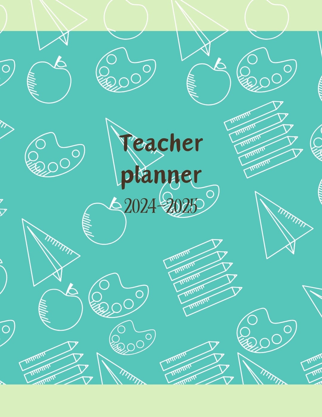 Teacher Planner 2024-2025 School Calendar Month Schedule Birthday ...