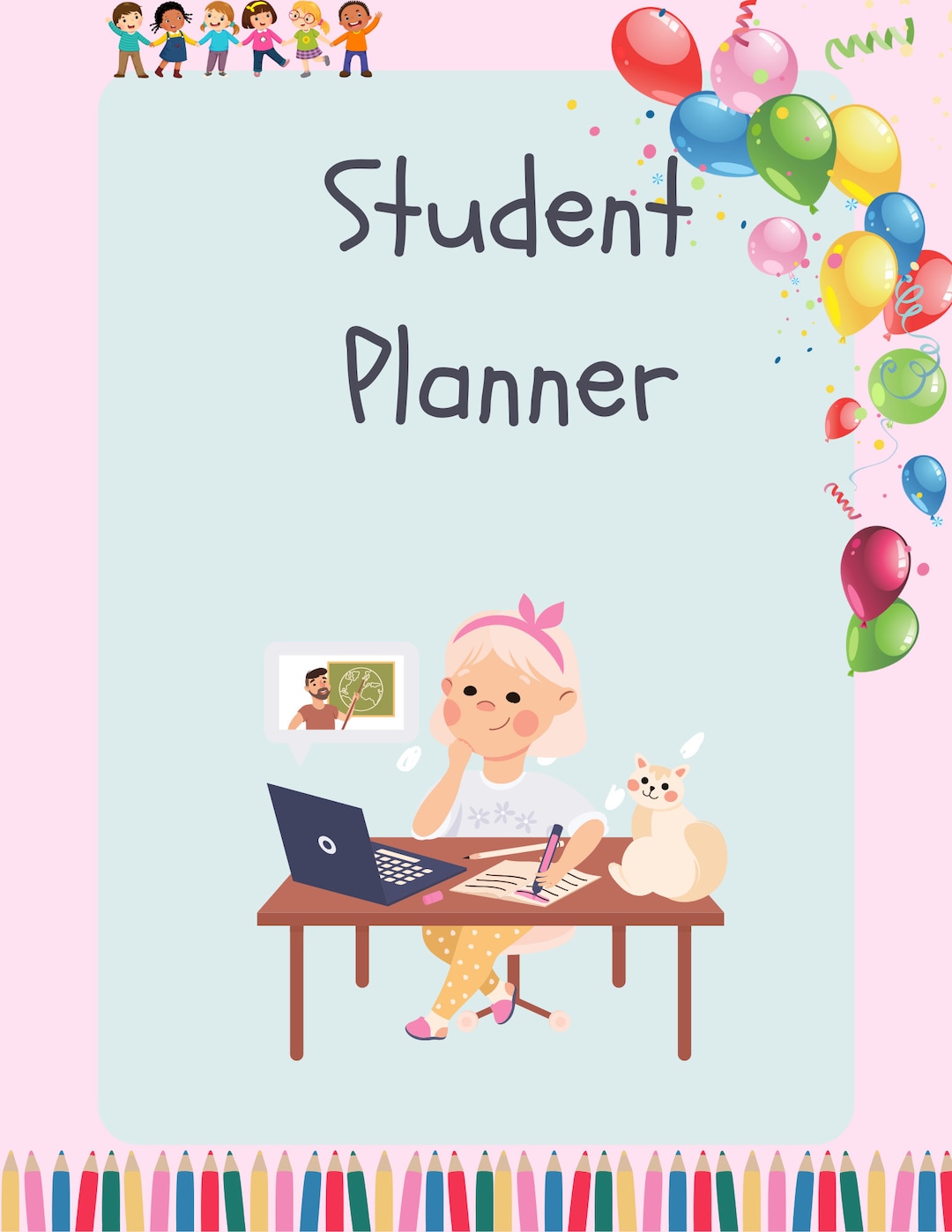 Pink Student Planner for the 2024-2025 School Year - Etsy