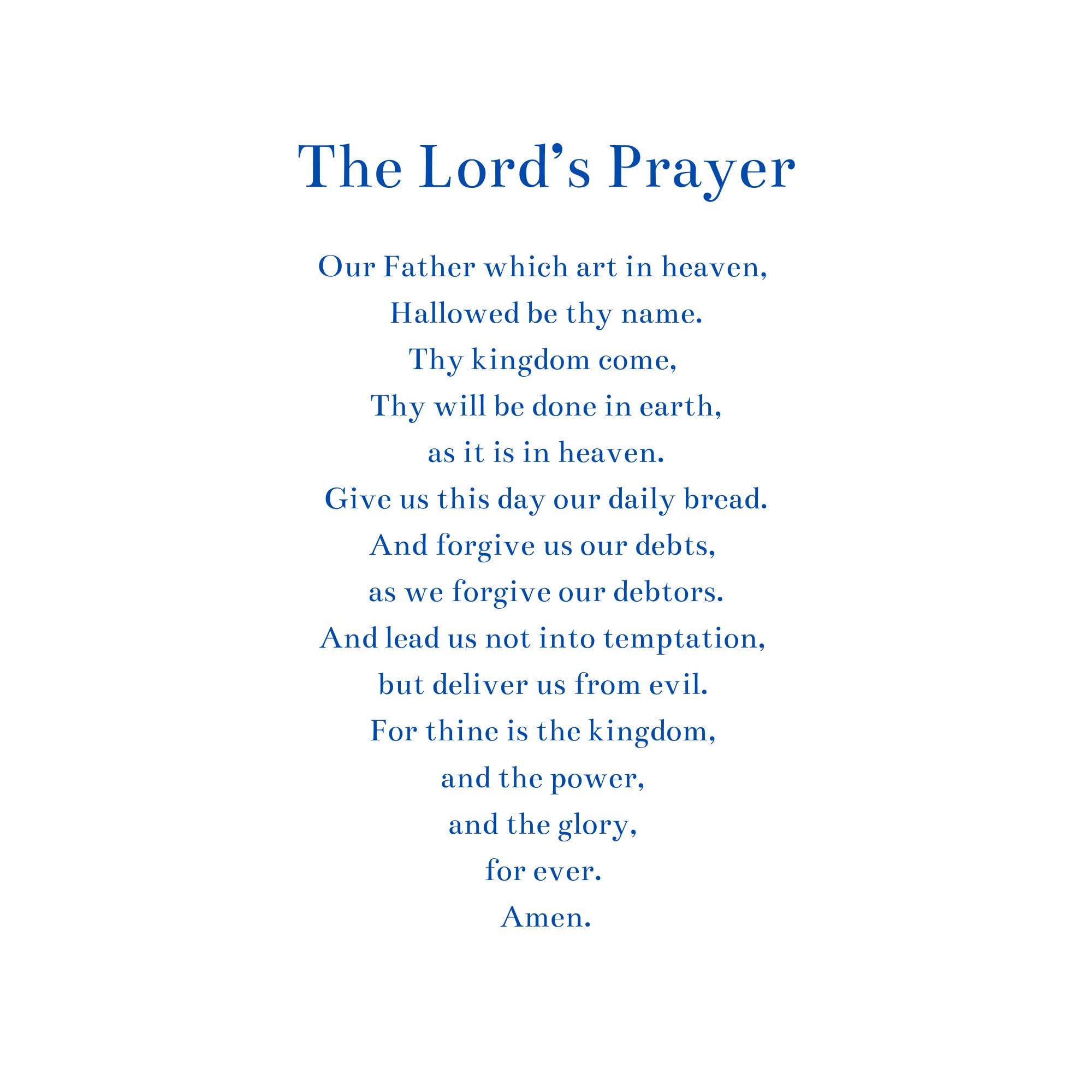 The Lord's Prayer Print, Large Prints Collection, Wall Art, Homeschool ...