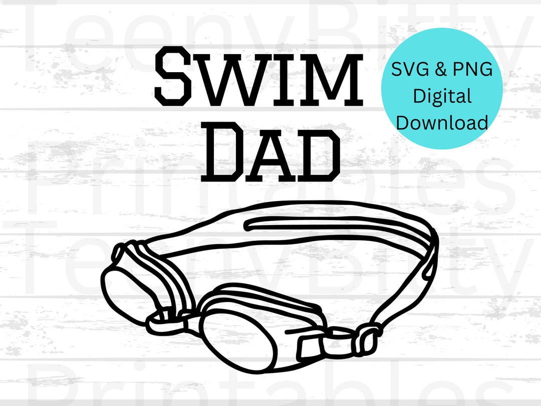Swim Dad SVG, Swim Dad PNG, Swim Dad Digital Download, Swim Support Cut ...