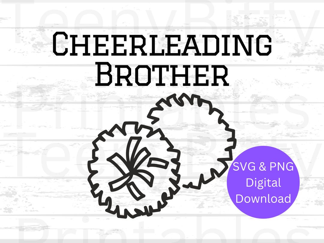 Cheer Brother PNG. Cheerleading Brother SVG, Proud Cheer Brother, Cheer ...