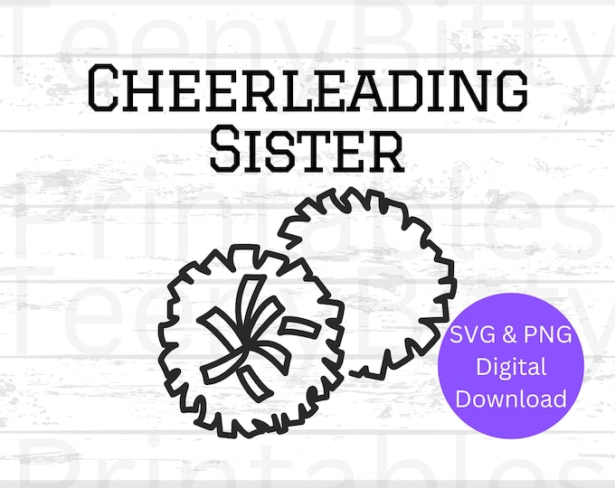 Cheer Sister Definition SVG, Cheer Sis SVG, Cheer Family SVG, Cheer ...