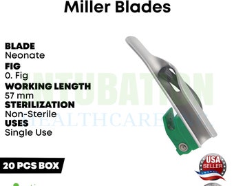 Macintosh Blades Fig. 4 Single Use Large Adult Size Blade Fiber Optic ...