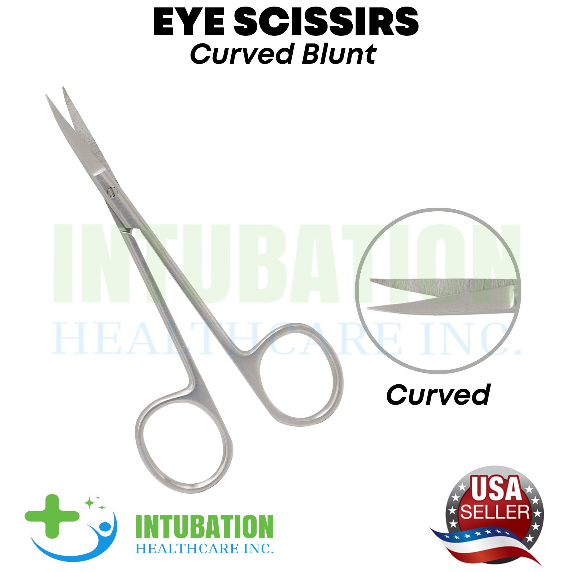 Eye Scissors Curved Blunt Premium Surgical Tools Ophthalmic Eye ...