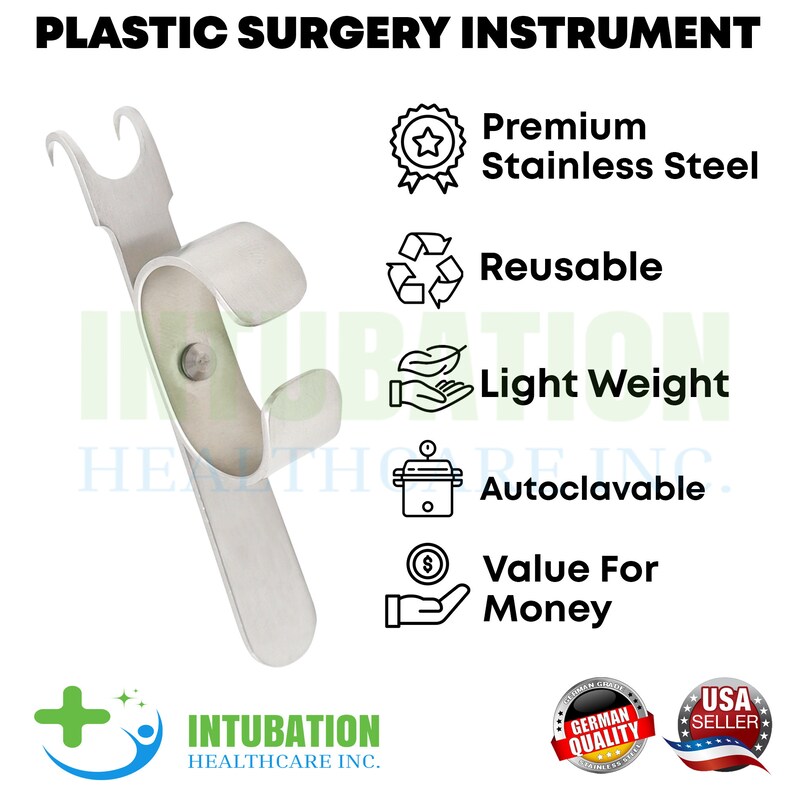 MARTINEZ KILNER Retractors Thumb Hook Retractor Face Lift With Swivel ...