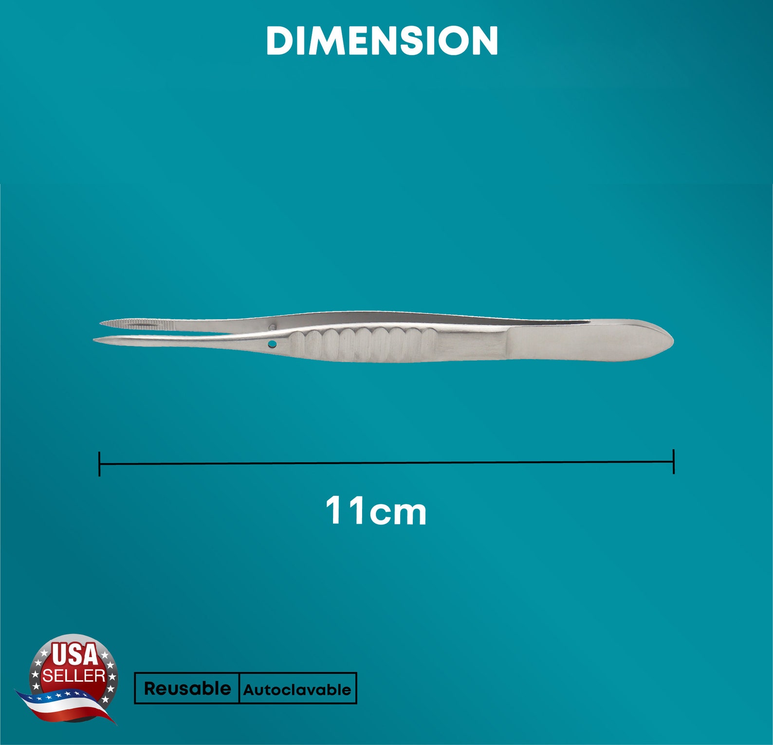 Moorfield Conjunctival Forceps 0.5mm Tip Grooved Section Surgical Tools ...