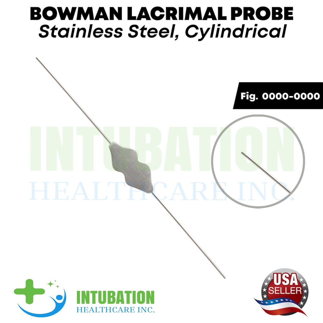 Bowman Lacrimal Probe 0000-0000 5” Probe Surgical Dental ENT Tools ...