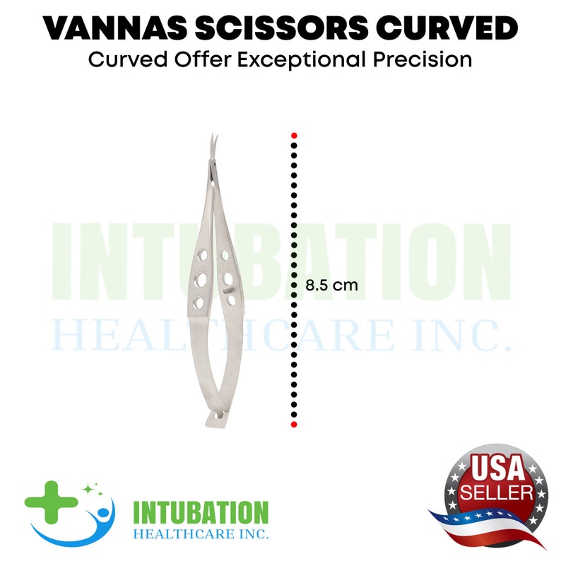 Single Use Suture Tying Forceps & Vannas Scissors Curved Suture Removal Kit Procedure 10 Packs ...