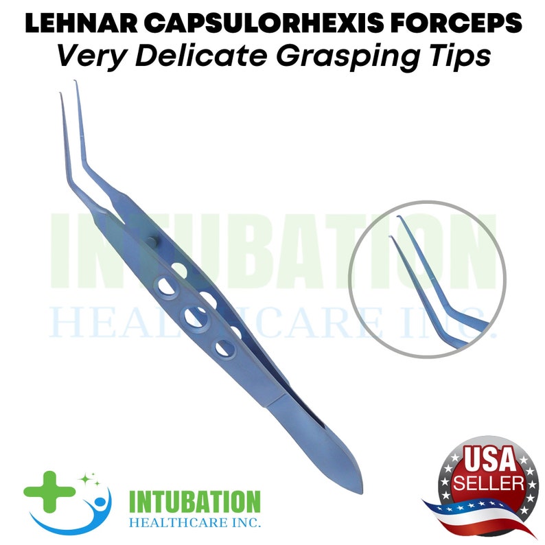 Capsulorhexis Forceps Lehner Intraocular Micro Tweezers Ophthalmic ...