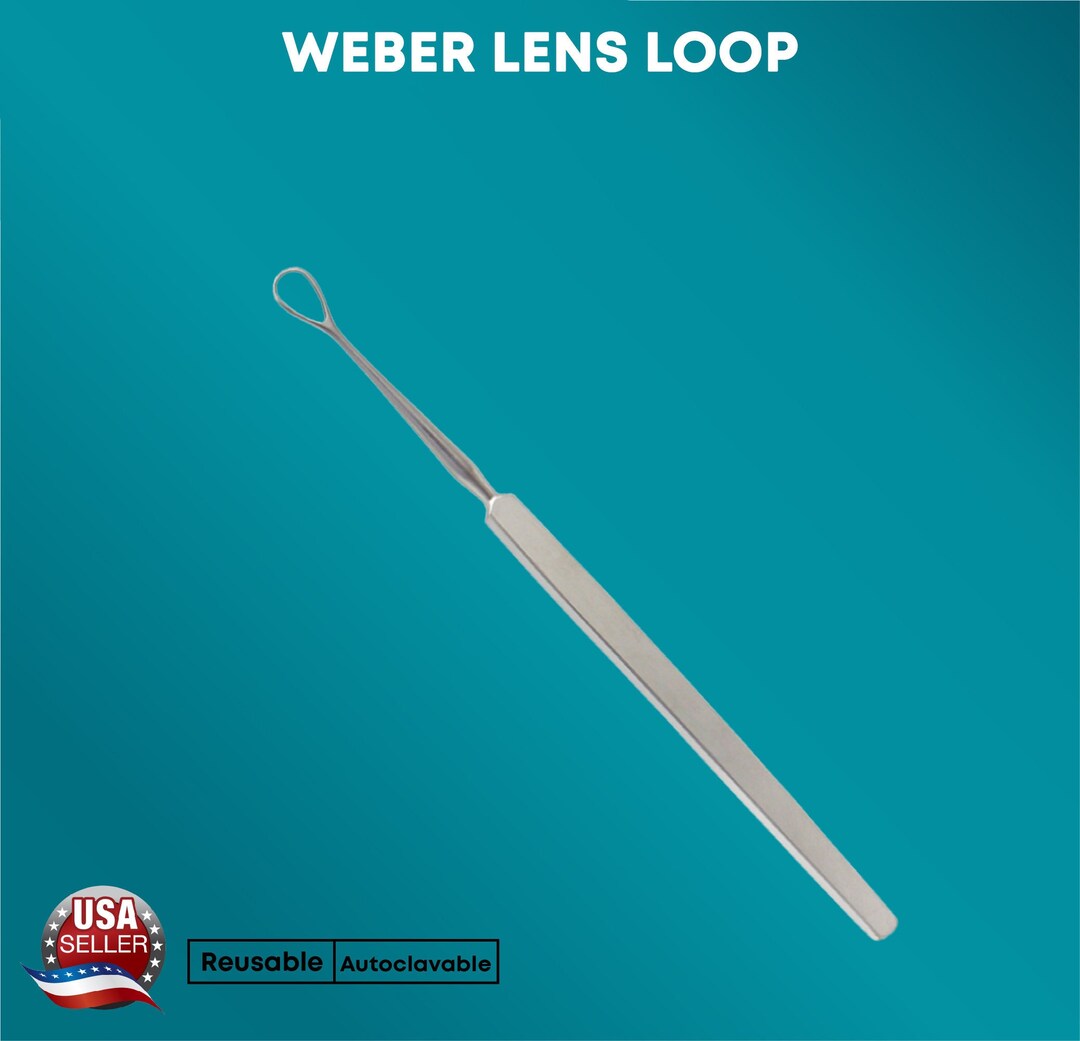 Weber Lens Loop 5.5mm Tip Flat Handle Eyelid Ophthalmic Eye Surgical ...