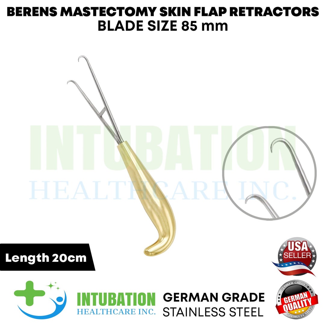BERENS Masterctomy Skin Flap Retractors 2 Sharp Prongs Breast Plastic ...