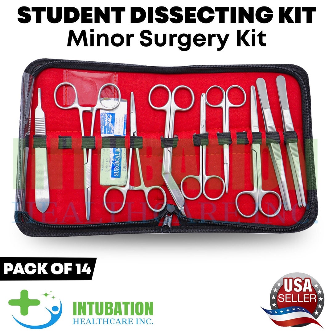 14 Pcs Advanced Dissecting Kit Biology Lab Dissection Veterinary ...