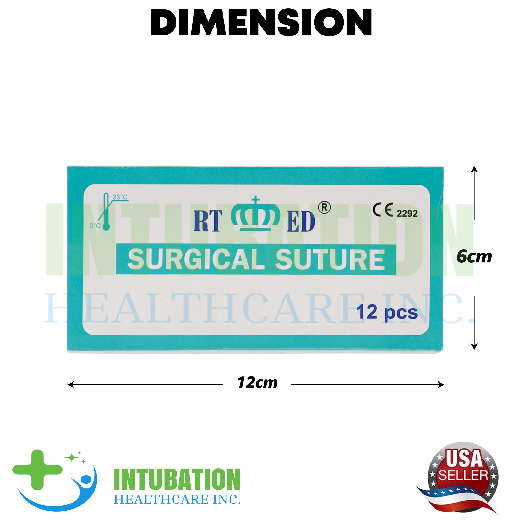 2/0 Surgical Suture Polypropylene Monofilament Thread Sterile Sutures ...