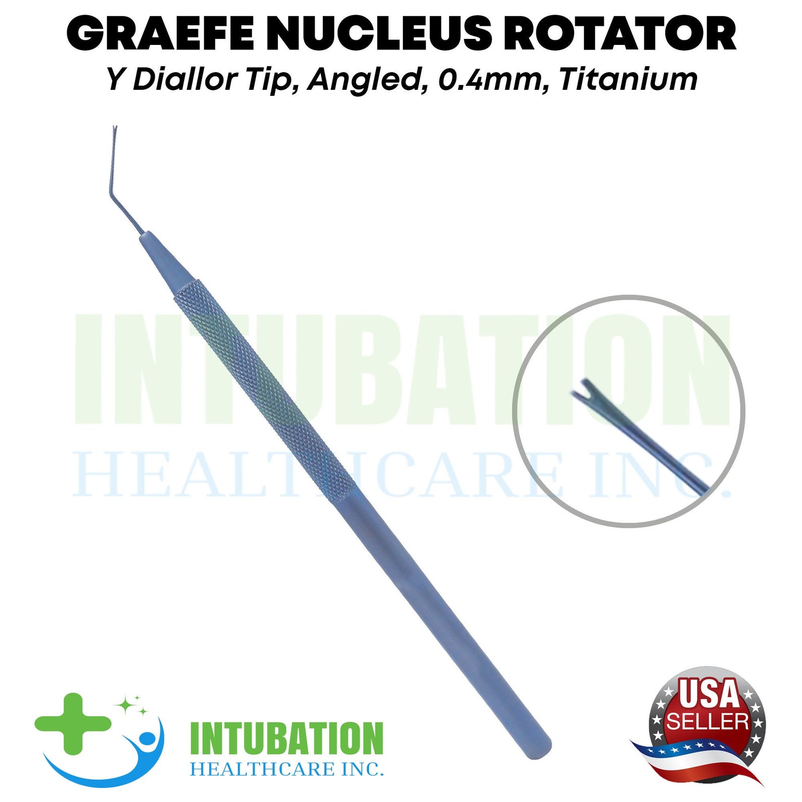 Nucleus Rotator Lens Hook Graefe Y Diallor Ophthalmic Eye Instruments ...