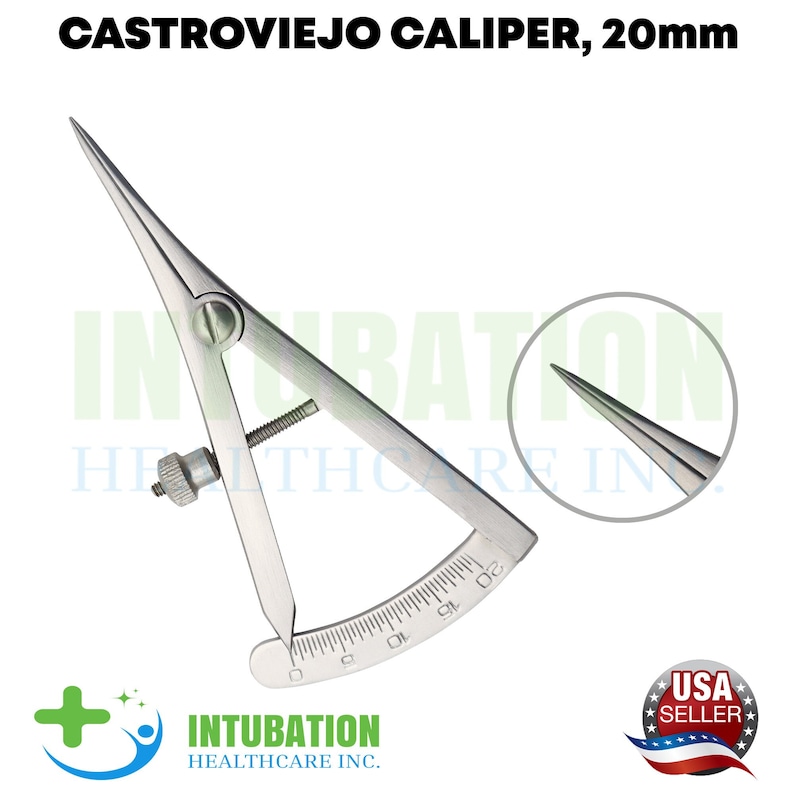 Castroviejo Caliper Eyelid Surgical Ophthalmic Instruments 20mm Bone ...