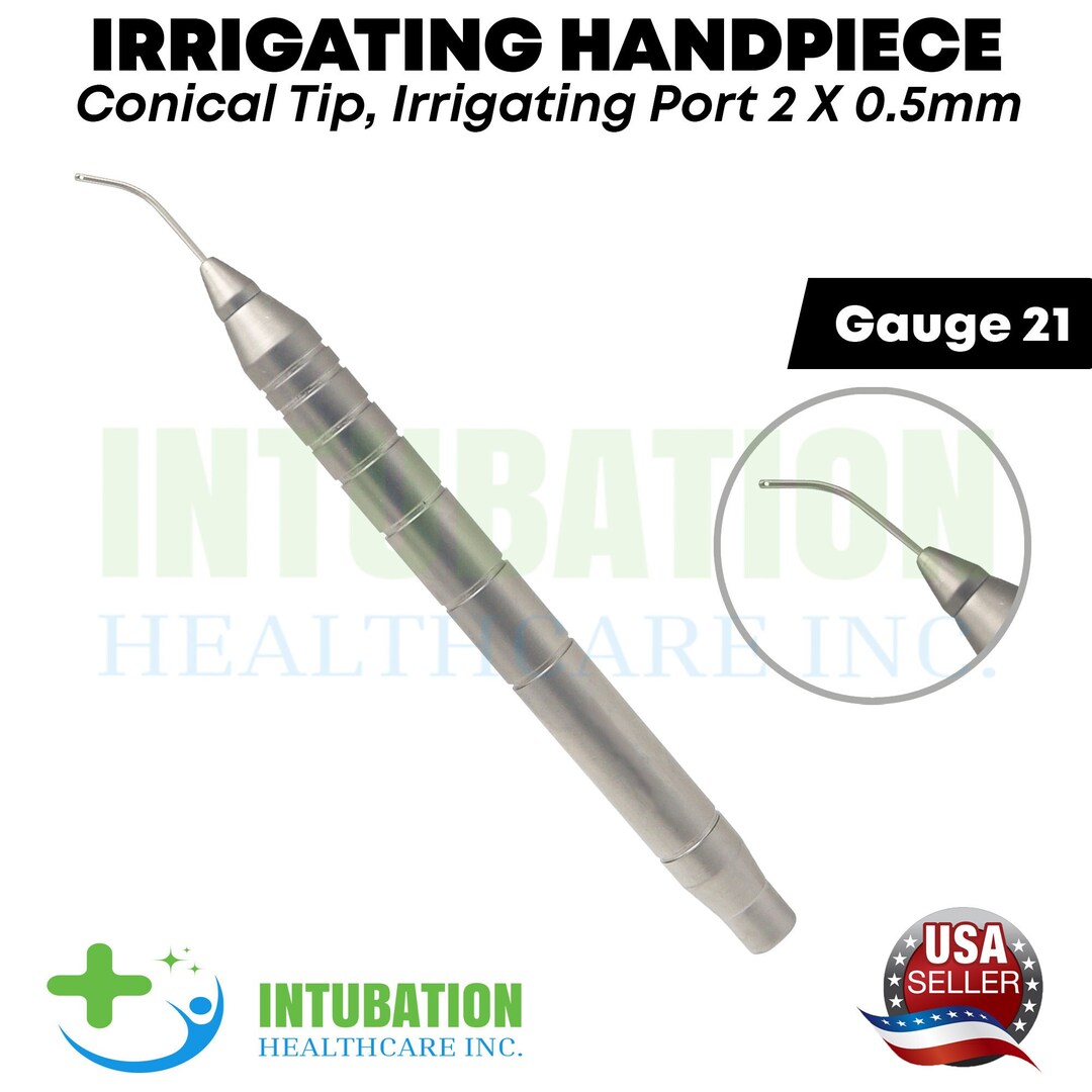Irrigating Handpiece Conical 2x 0.5mm Irrigating Port 21g Aspirator Tip Ophthalmic Eye ...