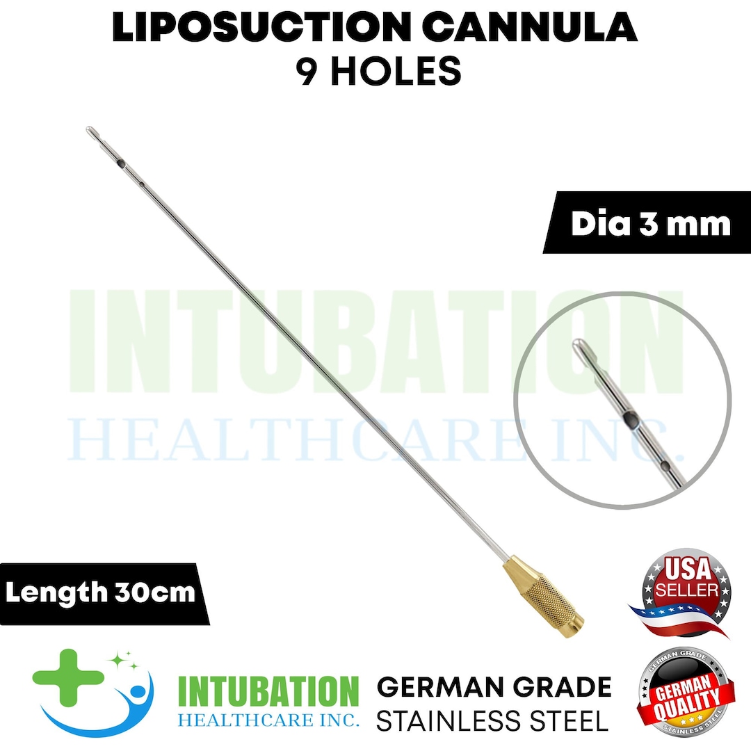 9 Holes Liposuction Cannulas Luer Lock Nano Fat Transfer ...