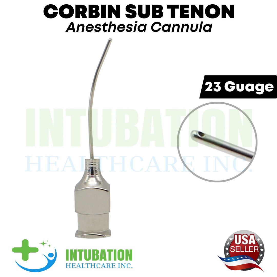 Stevens Sub Tenon Anesthesia Cannula 23 Ga Side Hole Curved Ophthalmic ...