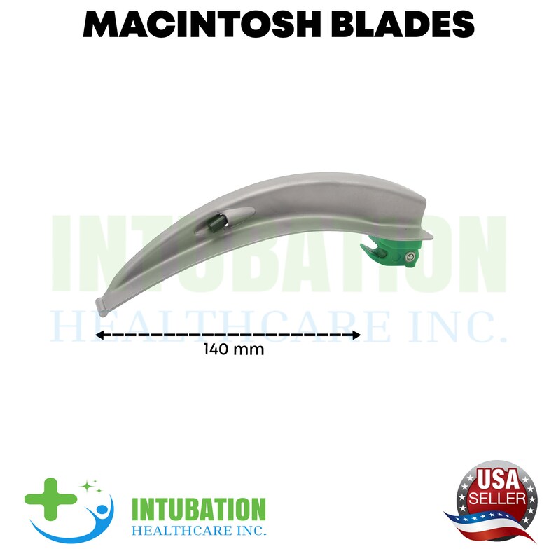 Macintosh Blades Fig. 4 Single Use Large Adult Size Blade Fiber Optic ...