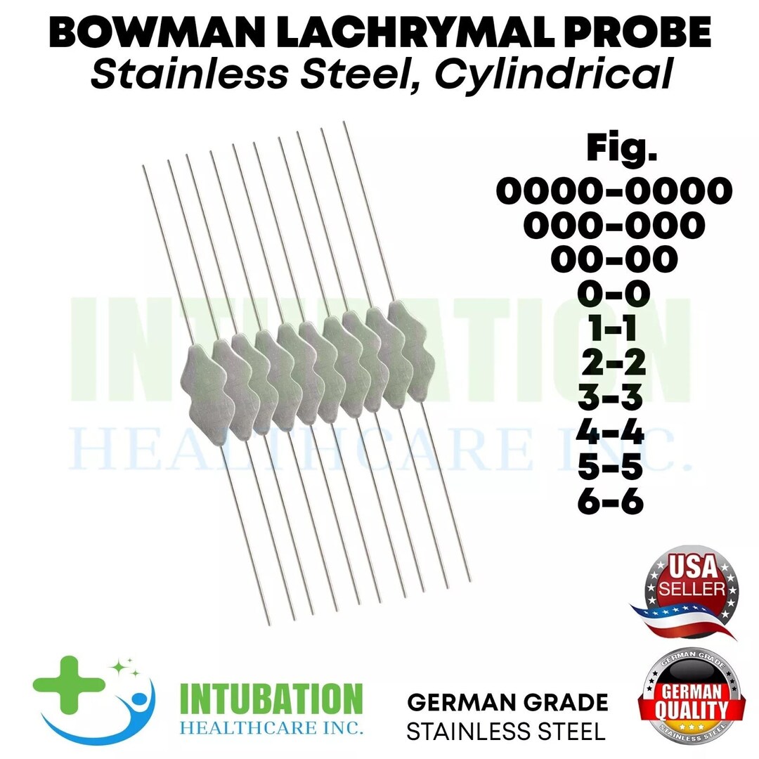 Bowman Lacrimal Probe 5” Surgical Dental ENT Tools Ophthalmic Instruments Premium German Grade ...