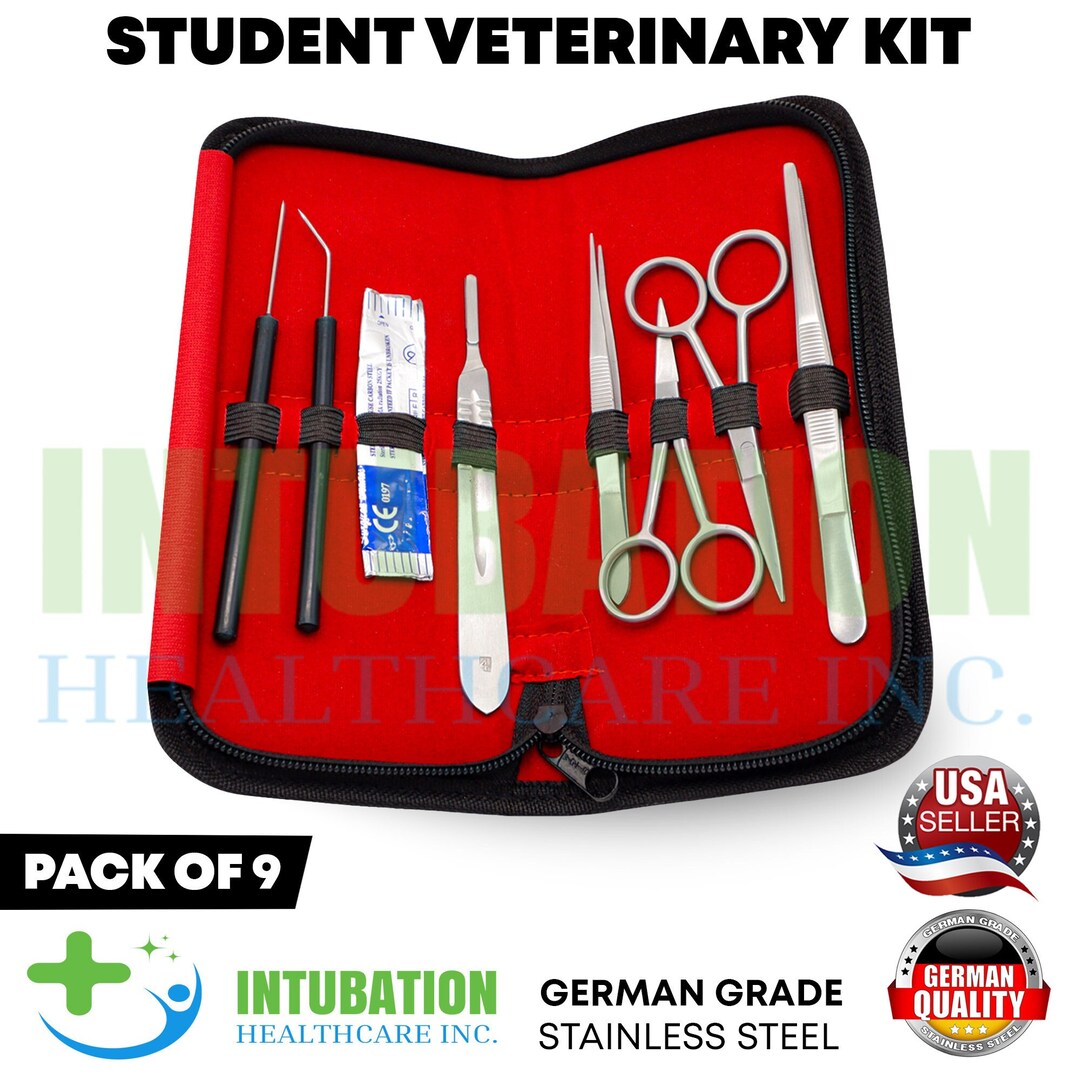 9 Pcs Advanced Dissection Kit Anatomy Medical Biology & Veterinary ...