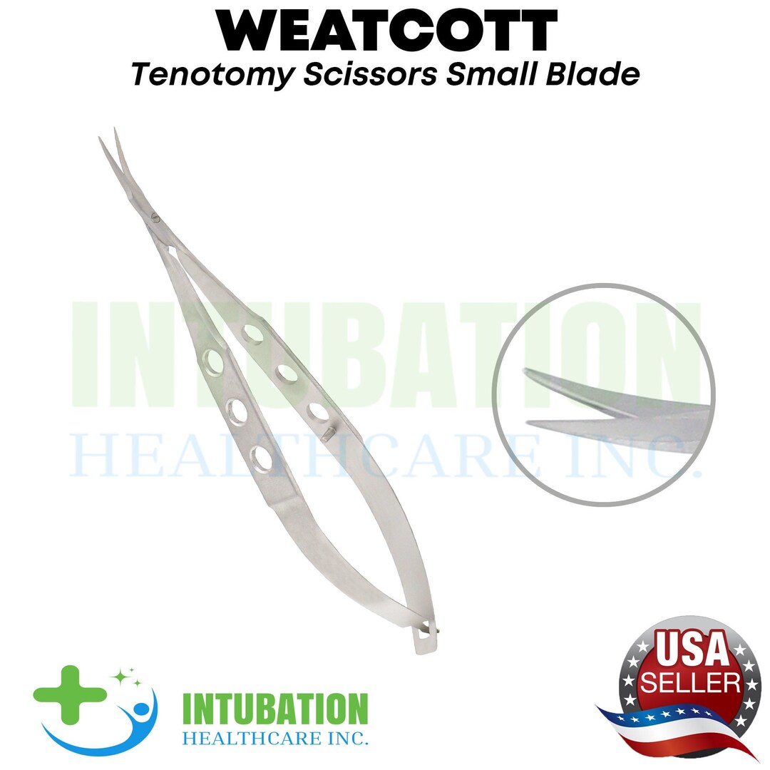 Westcott Tenotomy Scissors Small Blade Curved Surgical Eye Tools Ophthalmic Instruments Premium ...