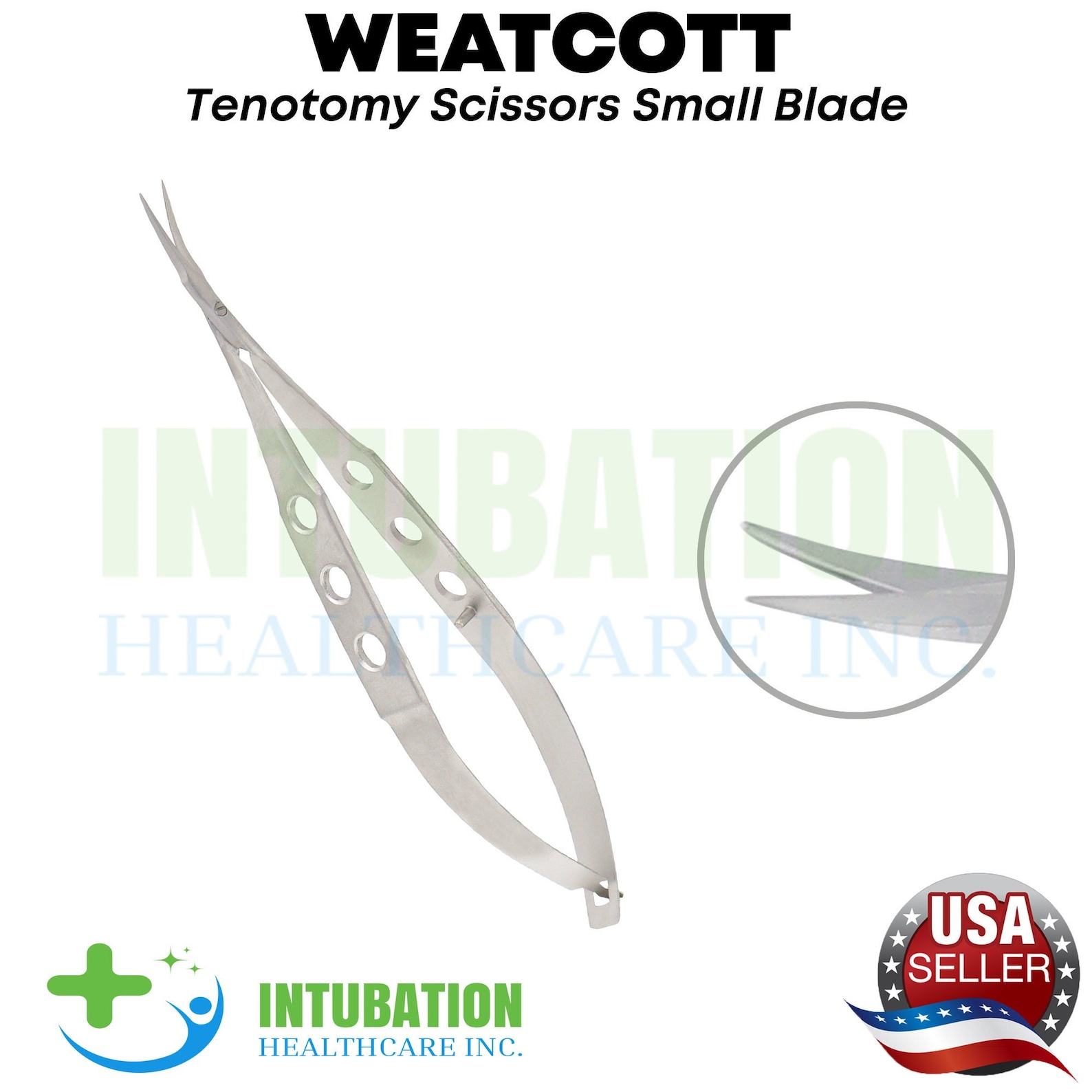 Westcott Tenotomy Scissors Small Blade Curved Surgical Eye Tools ...