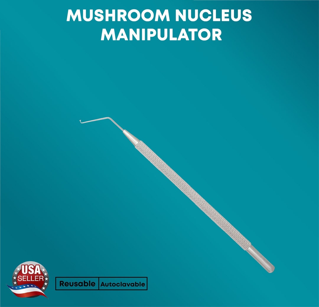Mushroom Nucleus Manipulator 0.65mm Hemi Ball Angled Tip Eyelid ...