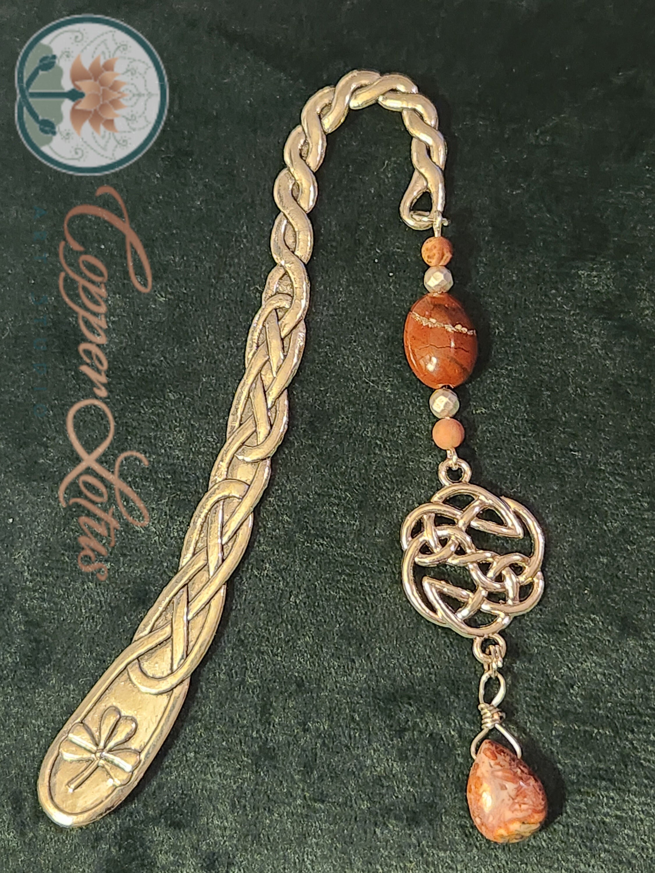 Gemstone Bookmarks Celtic Knot Silver - Etsy