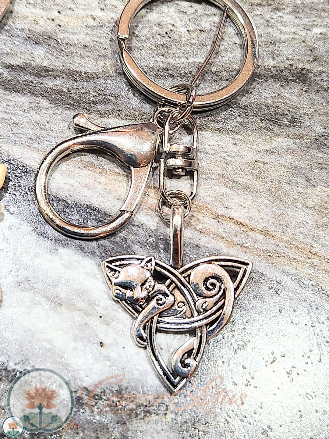 Fox Celtic Knot / Bronze Tree Keychains - Etsy