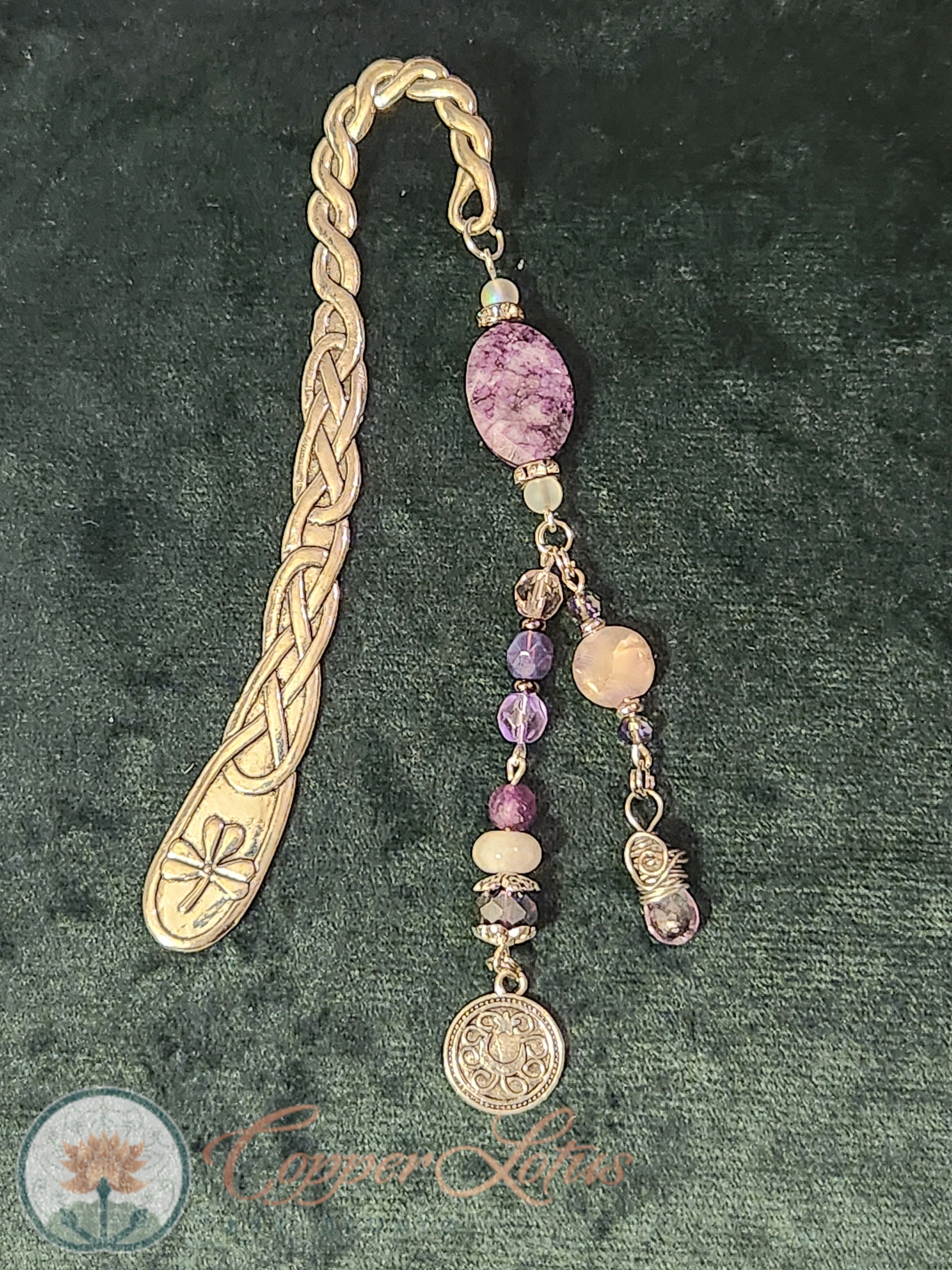 Gemstone Bookmarks Celtic Knot Silver - Etsy