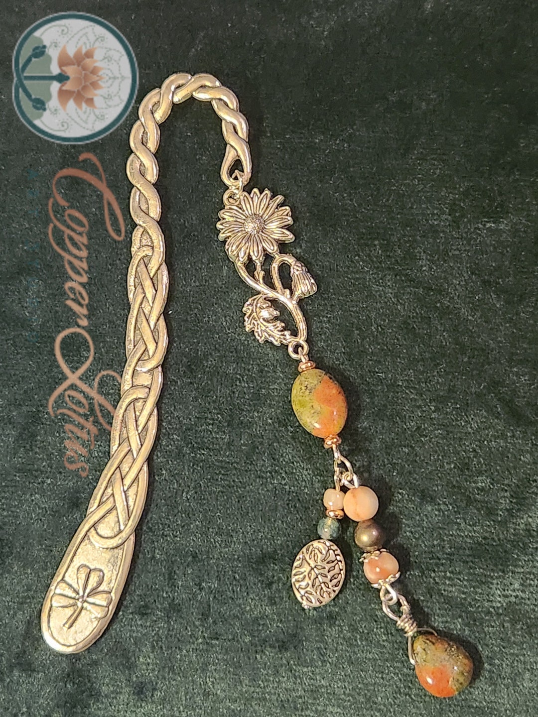 Gemstone Bookmarks Celtic Knot Silver - Etsy