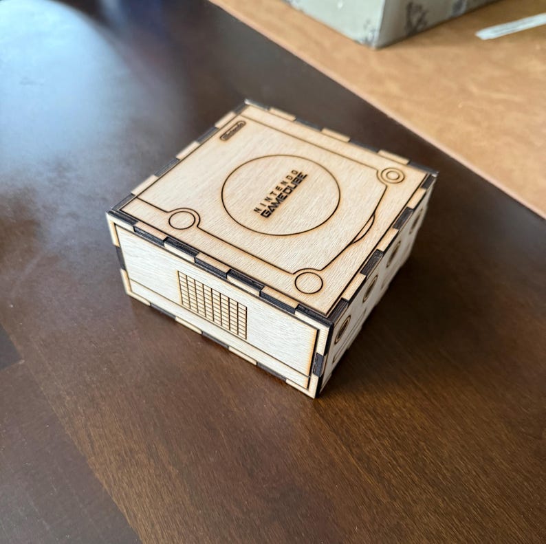 Gamecube Themed Coaster/miscelaneous Box - Laser Lightburn File - Etsy