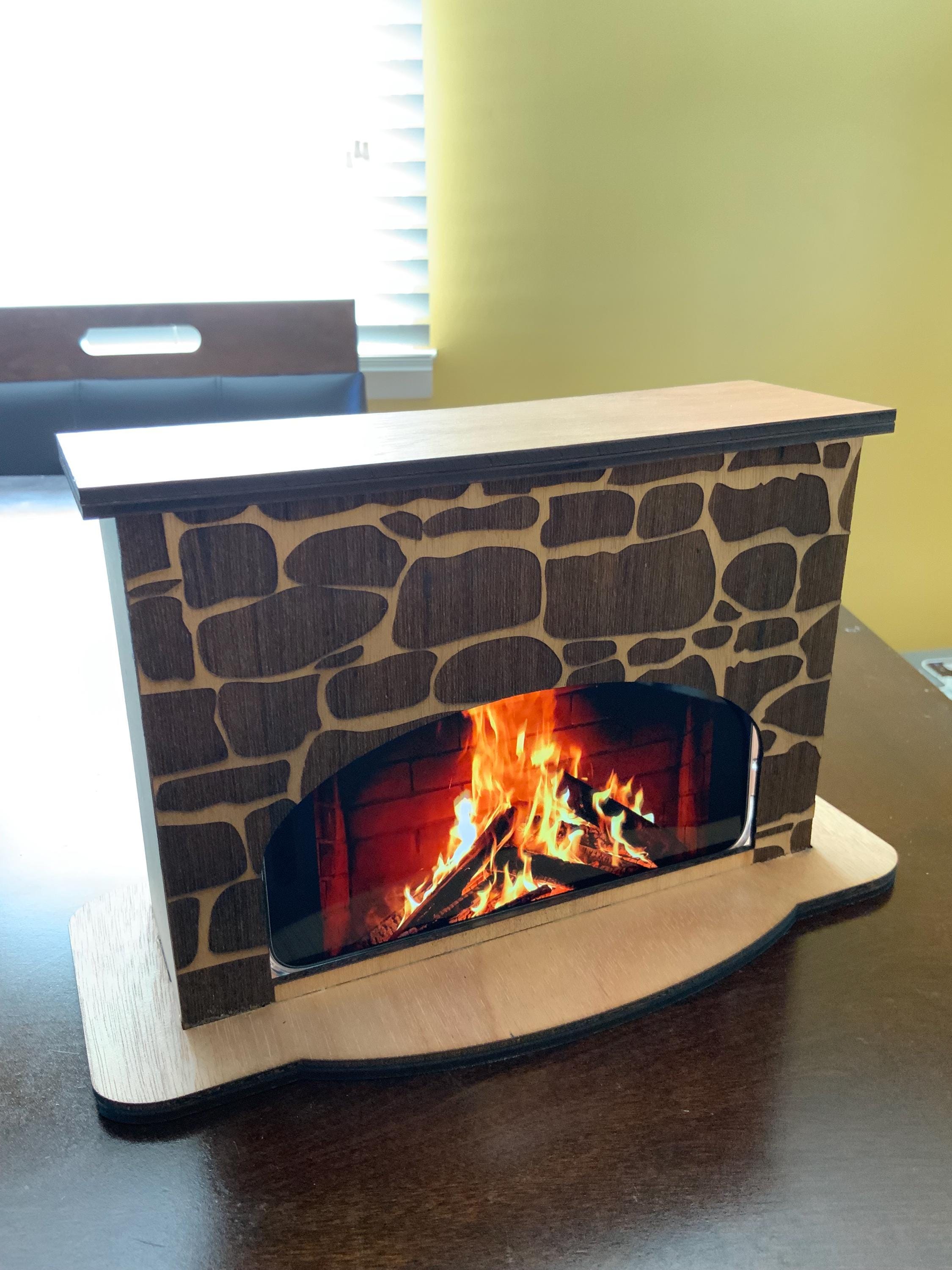 Cellphone Fireplace Template File (lightburn, Xtool Xcs and SVG Files ...